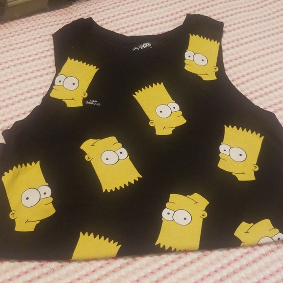 Simpson's | Tops | Bart Simpson Cut Off Tank | Poshmark